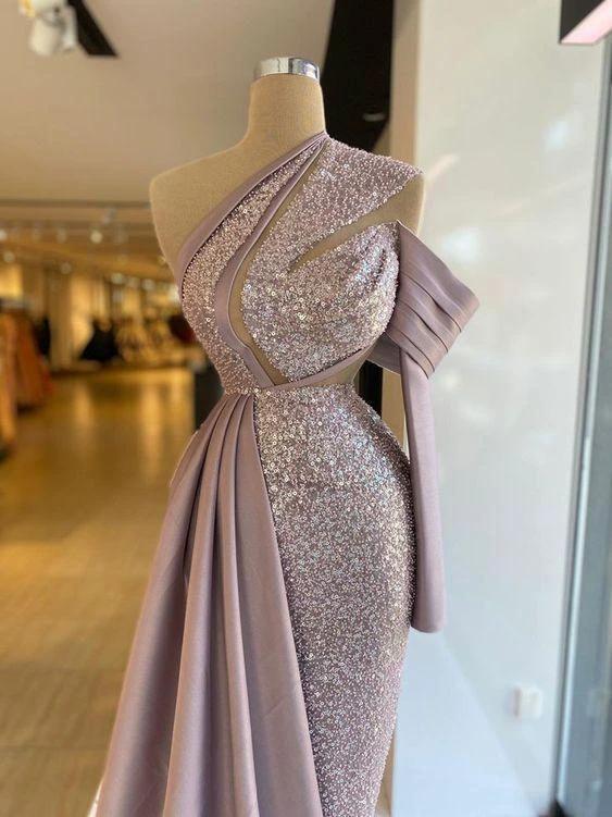 Glamorous Sequin And Satin Evening Dress ,Pageant Dress Y738 – ZAPDRESS